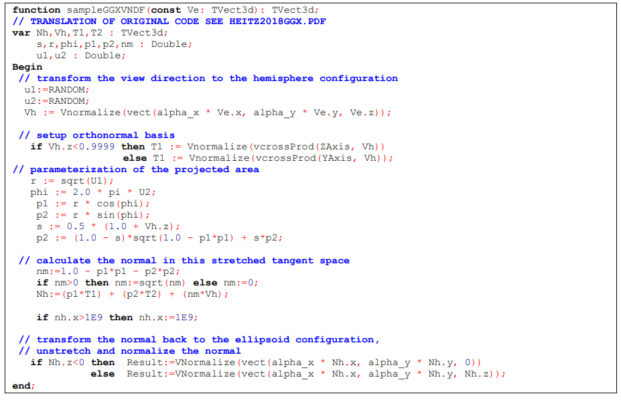 Roughness model and microfacet theory – The RadiCal method